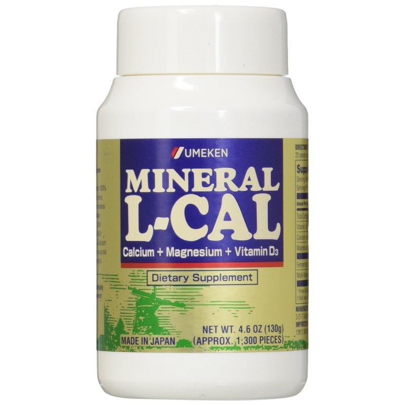 Umeken Mineral L-Cal Supplement, Small Bottle, 2 Month Supply, Enriched ...