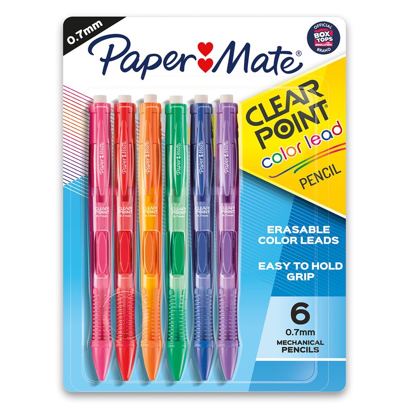 Paper Mate Clearpoint Colored Mechanical Pencils 0.7mm Lead Pencil ...