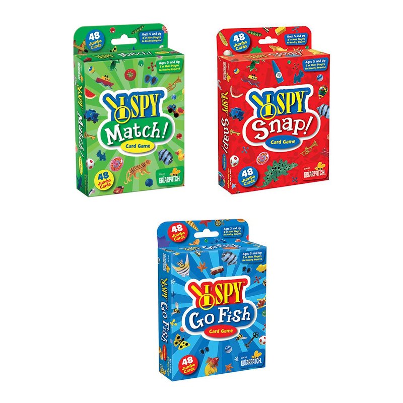 I Spy Card Game Bundle - I Spy Match! + I Spy Snap! + I Spy Go Fish ...