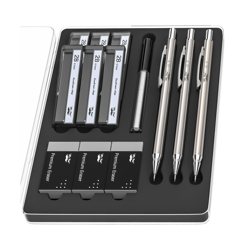 Mr. Pen- Metal Mechanical Pencil Set, 0.7mm, 3 Pack, 0.7 mechanical ... Mr. Pen- Metal Mechanical Pencil Set, 0.7mm, 3 Pack, 0.7 mechanical ...