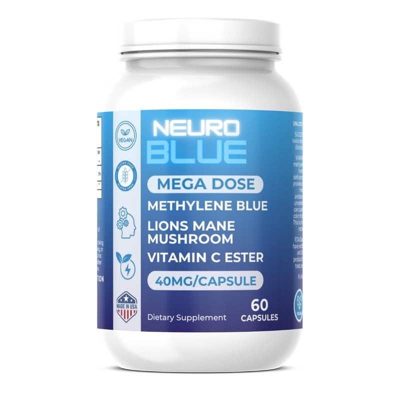 Methylene Blue Capsules with 40mg Methylene Blue (per Capsule) + Lions ...