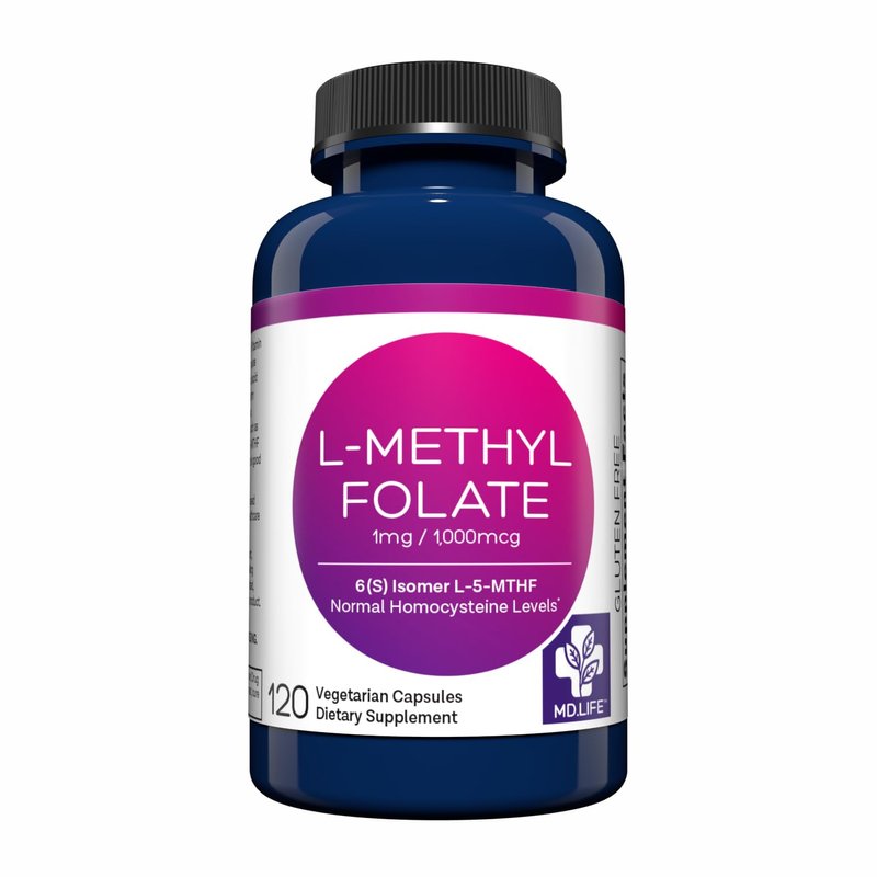 MD Life L Methylfolate 1mg - Professional-Grade Active Methylfolate ...