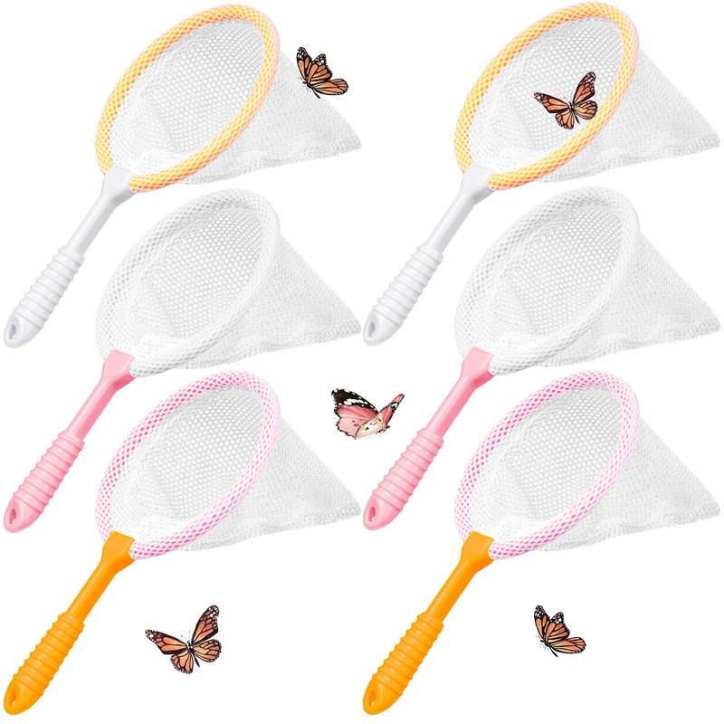 Shindel 6PCS Colorful Butterfly Bug Net for Kids, for Catching Insect ...