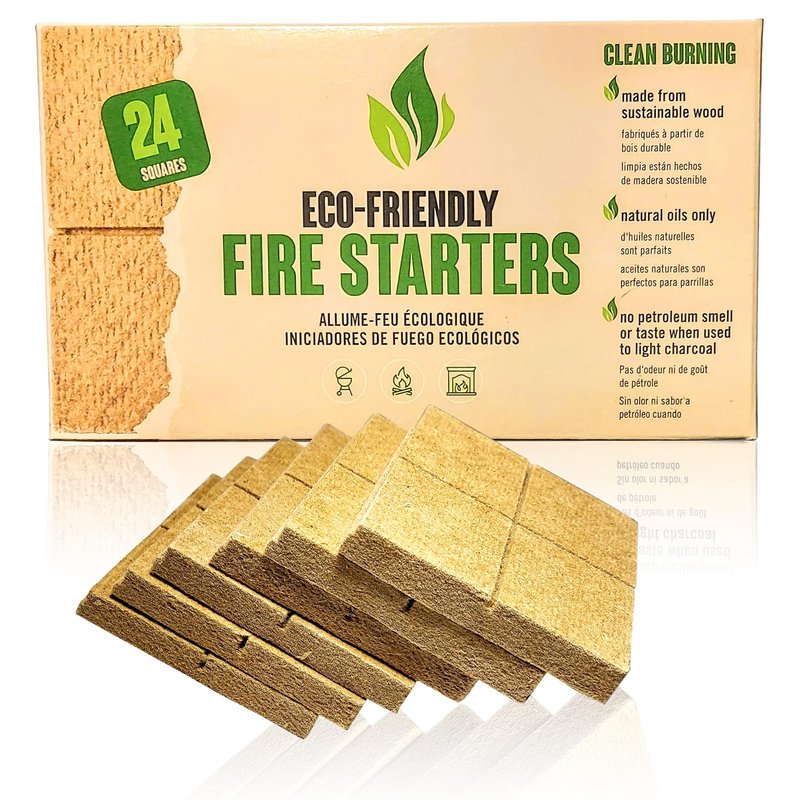 Eco-Friendly Fire Starter - Natural Pine Fire Starter for Campfires ...