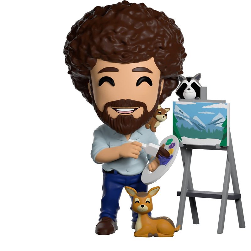 Youtooz Bob Ross Happy Accidents Action Figure, 5" Vinyl Figure ...