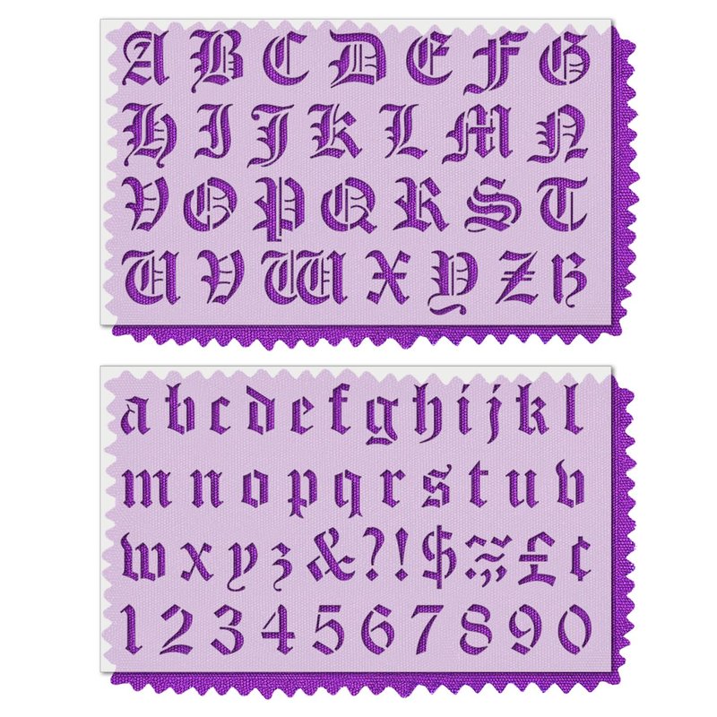 Stencil Stop Gothic Font Lettering Stencil - Reusable Old English Font ...