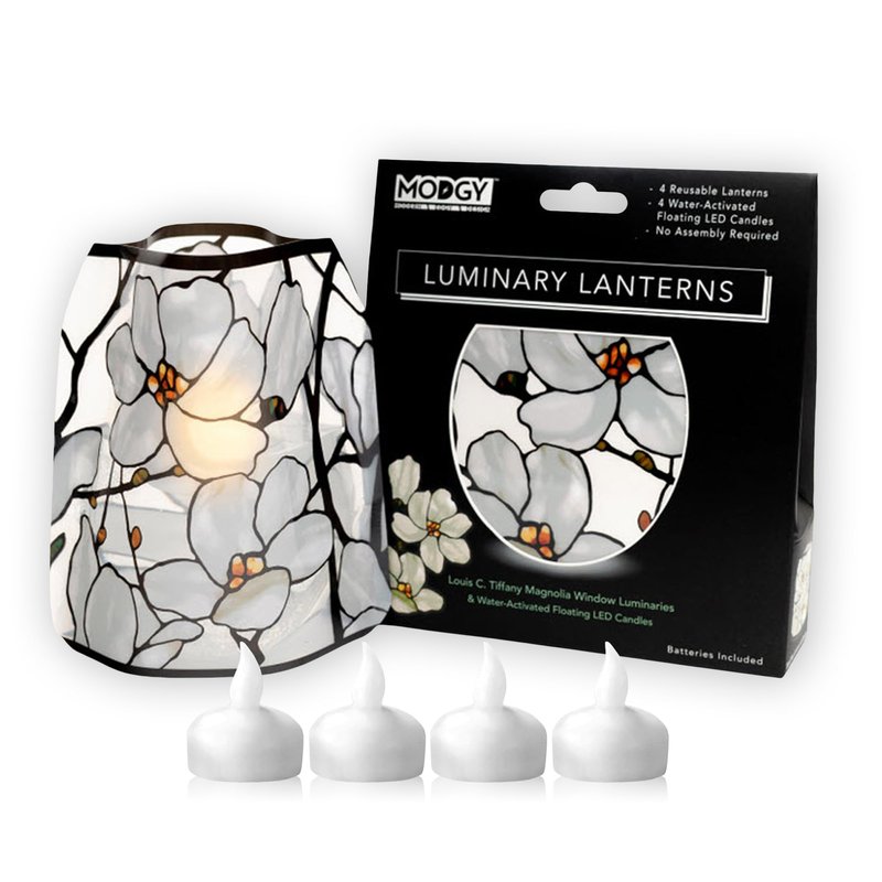 MODGY Luminary Lanterns 4-Pack - Floating LED Candles with Batteries ...