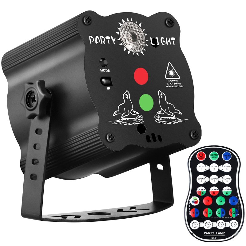 POCOCO DJ Disco Stage Party Lights - Battery Powered Laser Light ...