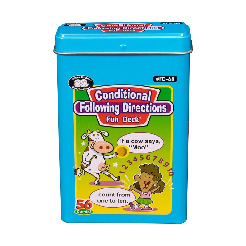 Super Duper Publications | Conditional Following Directions Fun Deck ...