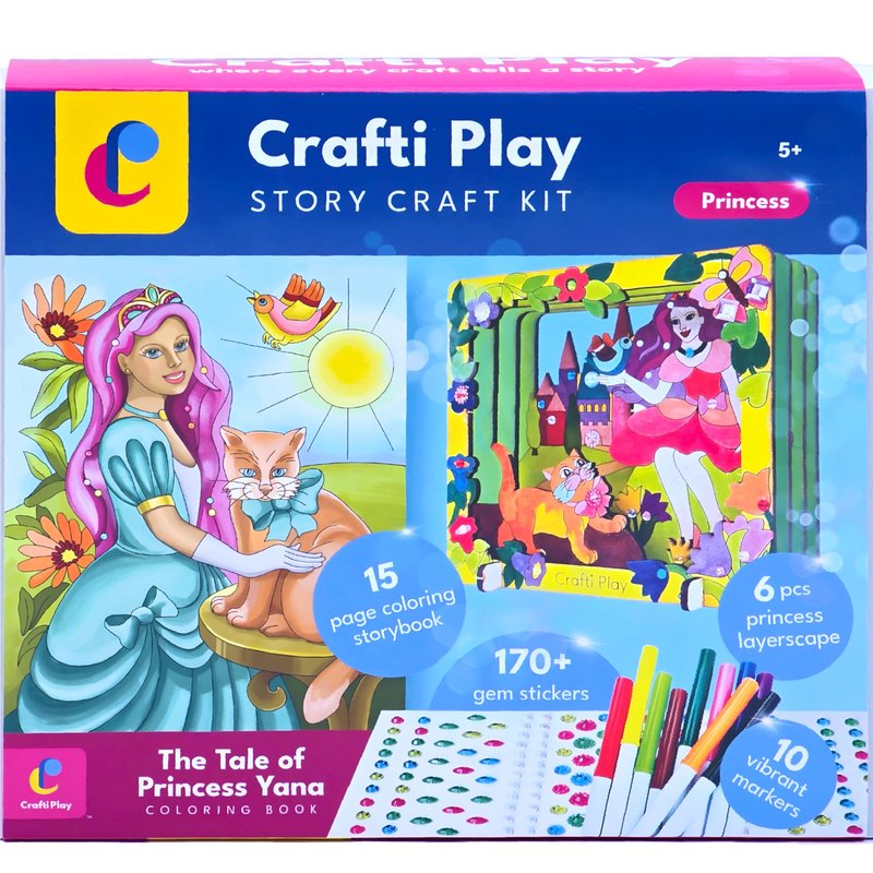Princess Story Craft Kit | Complete Arts & Crafts Set with Story ...