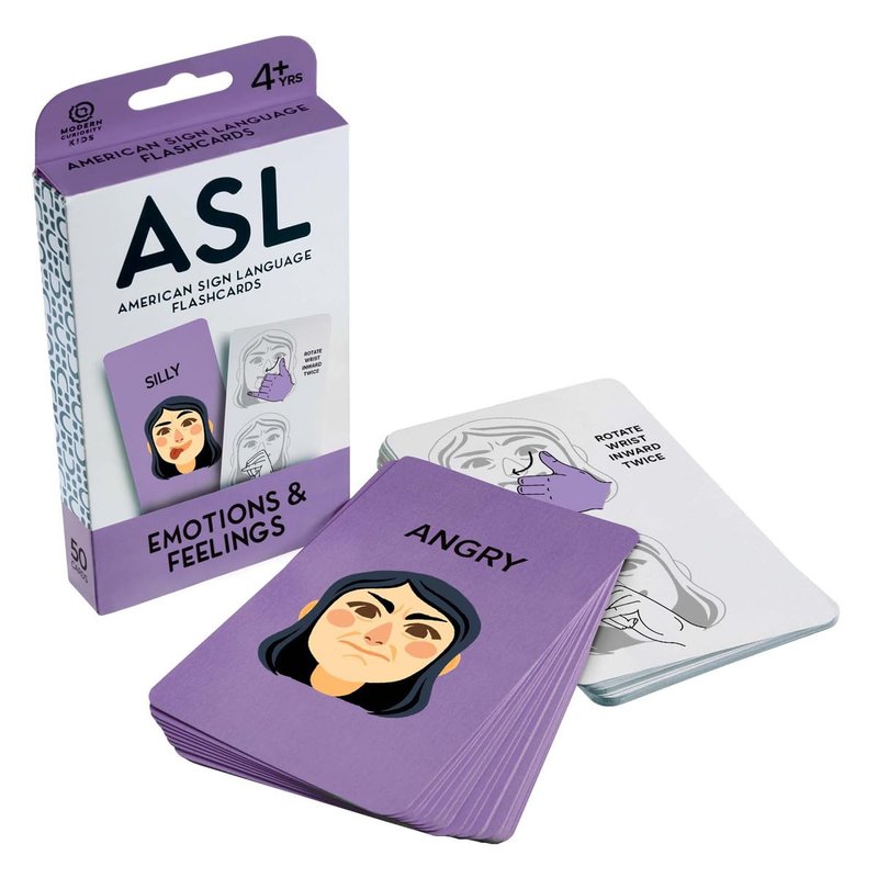 Deluxe ASL American Sign Language Flashcards - Emotions & Feelings ...