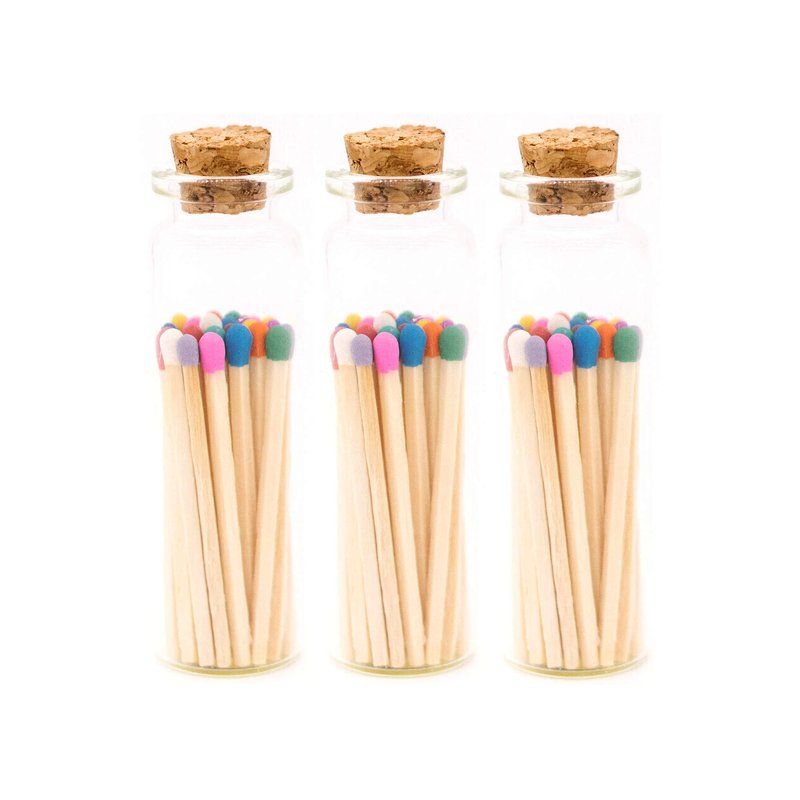 River Birch Multicolor Tip Decorative Matches | 60+ Small Premium ...