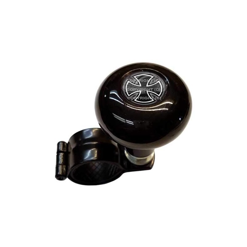 TRICKTOPPERS Gloss Black Aluminum Steering Wheel Spinner Suicide Brody ...