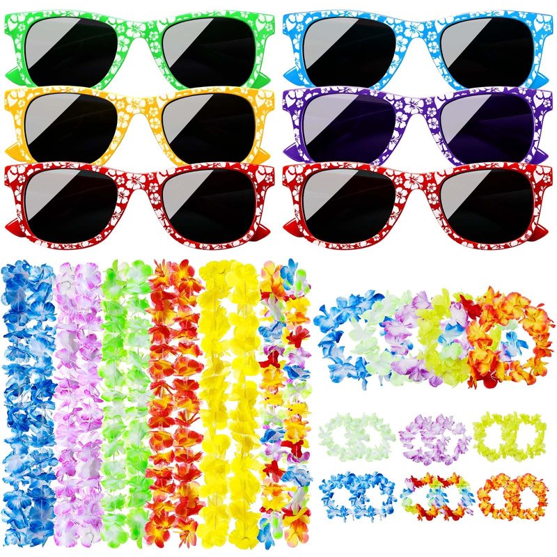 Buryeah 30 Hawaiian Luau Party Decorations Leis for Luau Party Hawaiian ...