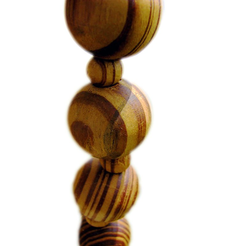 Catholic holy Big Mix Beads sanctified Rosario Natural Wood Chain Jesus ...