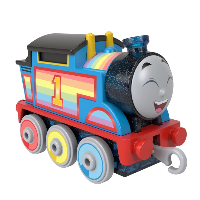 Thomas & Friends Fisher-Price Rainbow Push-Along Toy Train for Kids ...