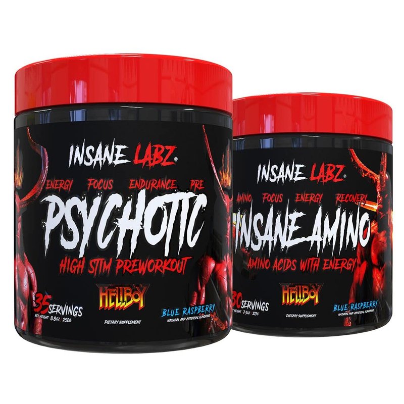 Insane Labz Hellboy Bundle, Psychotic Hellboy Pre Workout and Insane ...