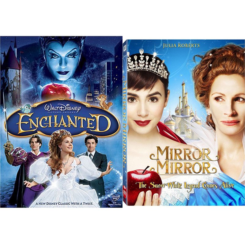 Disney's Enchanted & Mirror Mirror DVD Set Classic Family Fantasy Movie ...
