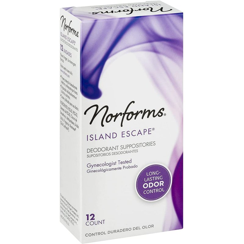 Norforms Feminine Deodorant Suppositories - Island Escape - 12 ct by ...