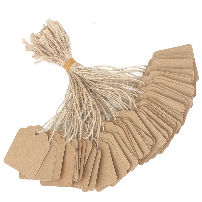 500Pcs Price Tags with String Attached, Kraft Paper Hang Tags, Price ...