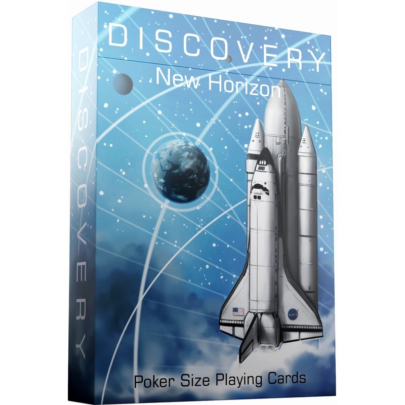 Discovery Blue Playing Cards, Space Themed Deck of Cards with Astronaut ...