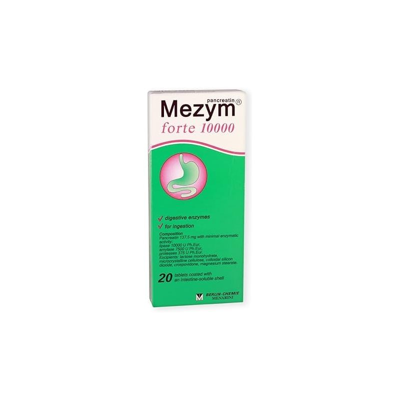 Grace nnvg Mezym Forte 10000, 20 Tablets (Dietary Supplement ...
