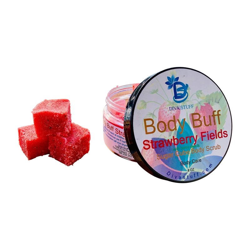 Diva Stuff Sugar Cube Body Buff Scrub, Exfoliates and Hydrates Skin ...