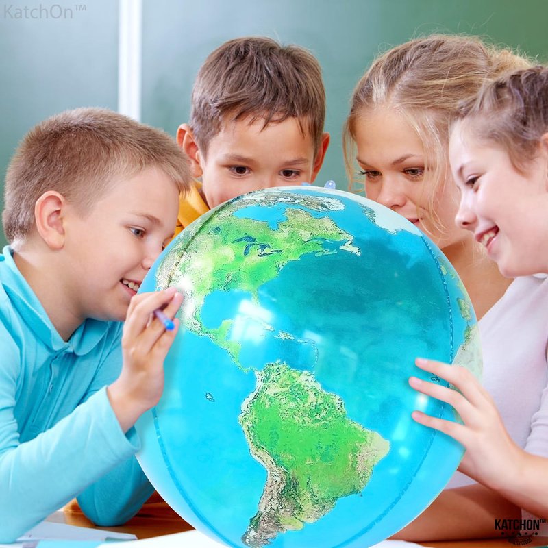 KatchOn, Globe Balloons for Earth Day Decorations - Huge 22 Inch, Pack ...