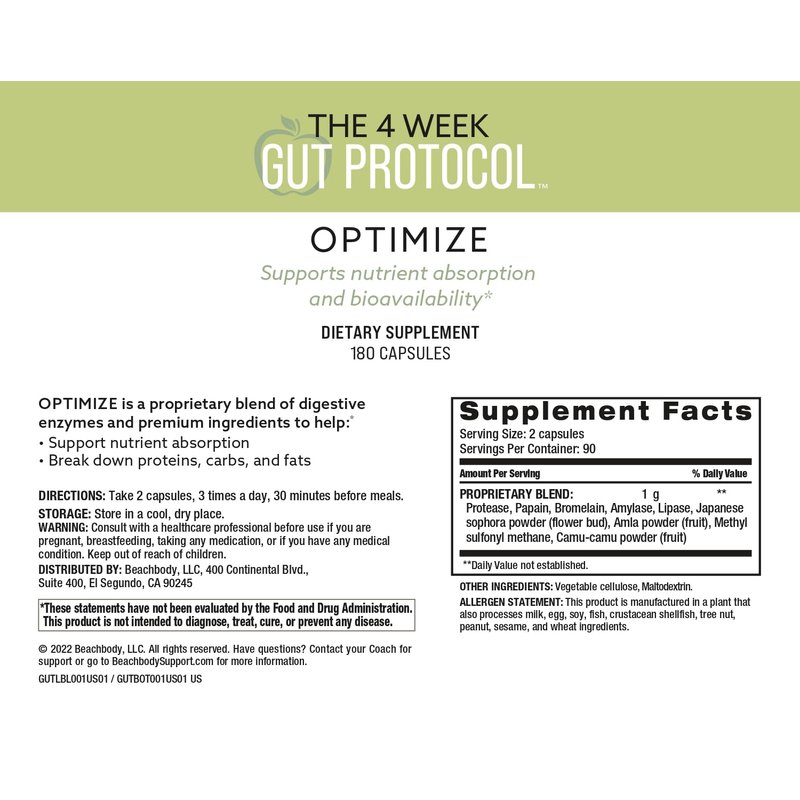 BODi Gut Health Supplements - 4 Week Gut Protocol Revitalize & Optimize ...