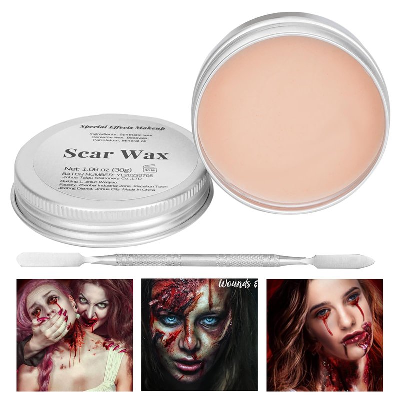Scar Wax Kit SFX Make Up, Fake Molding Wound Skin Wax,Body Paint Fake ...
