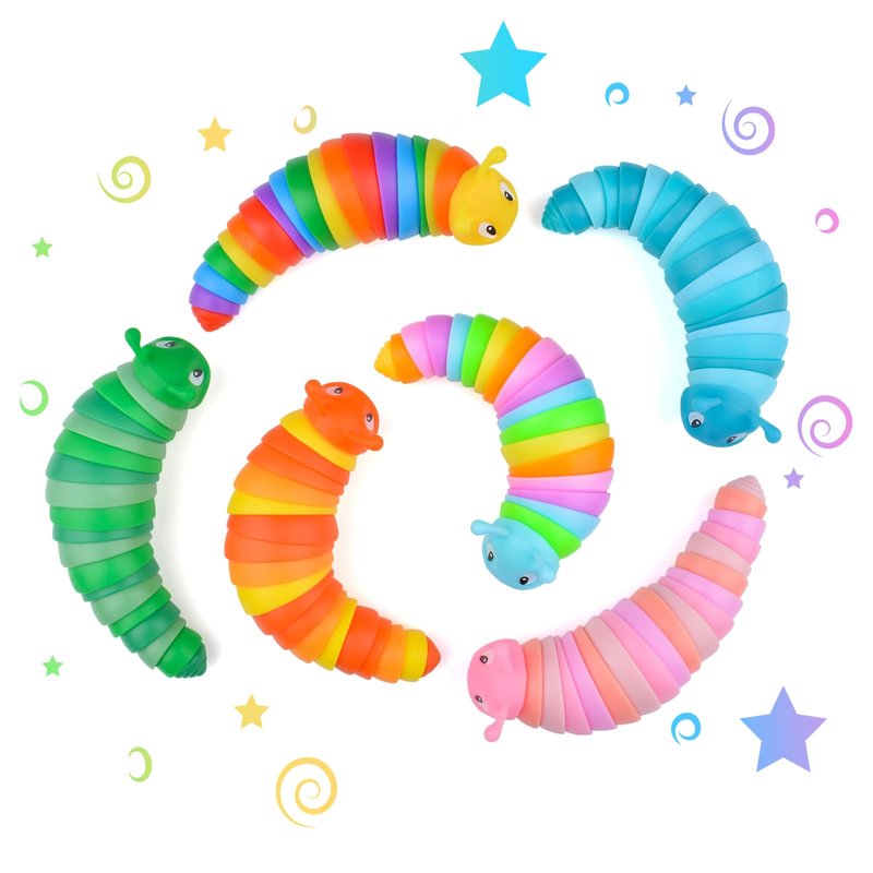 Vilalatfan Fidget Toys Slug，Sensory Slug Fidget Toy for Adults & Kids ...