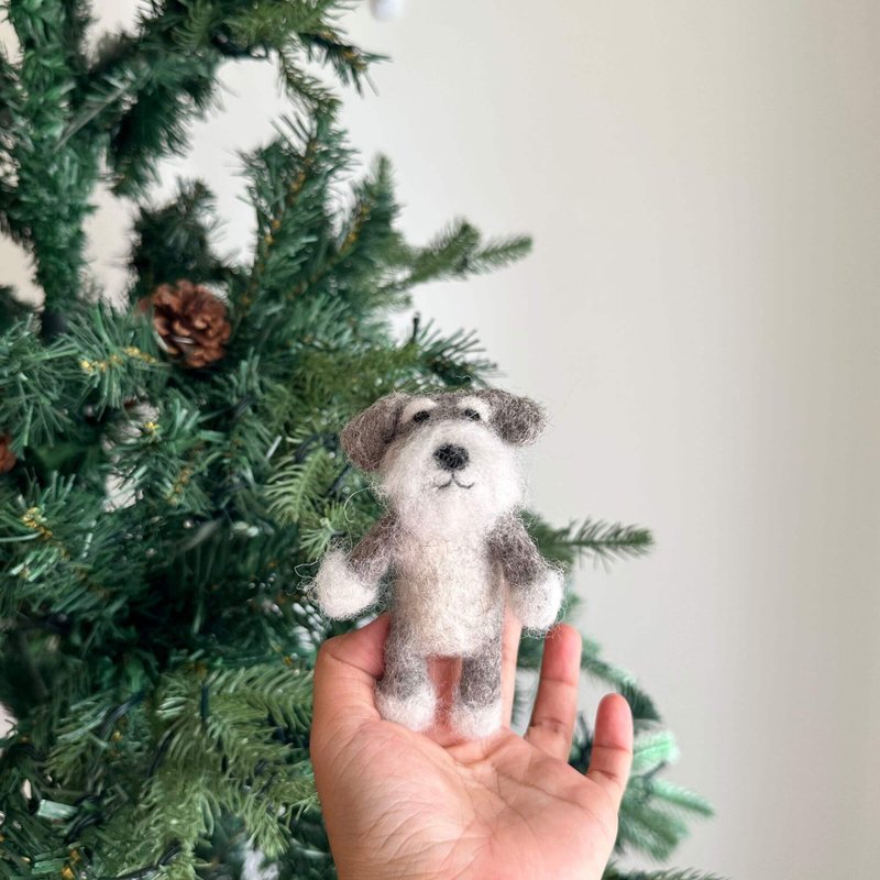 Schnauzer Dog Finger Puppets, Felt Schnauzer Finger Puppets, Finger ...