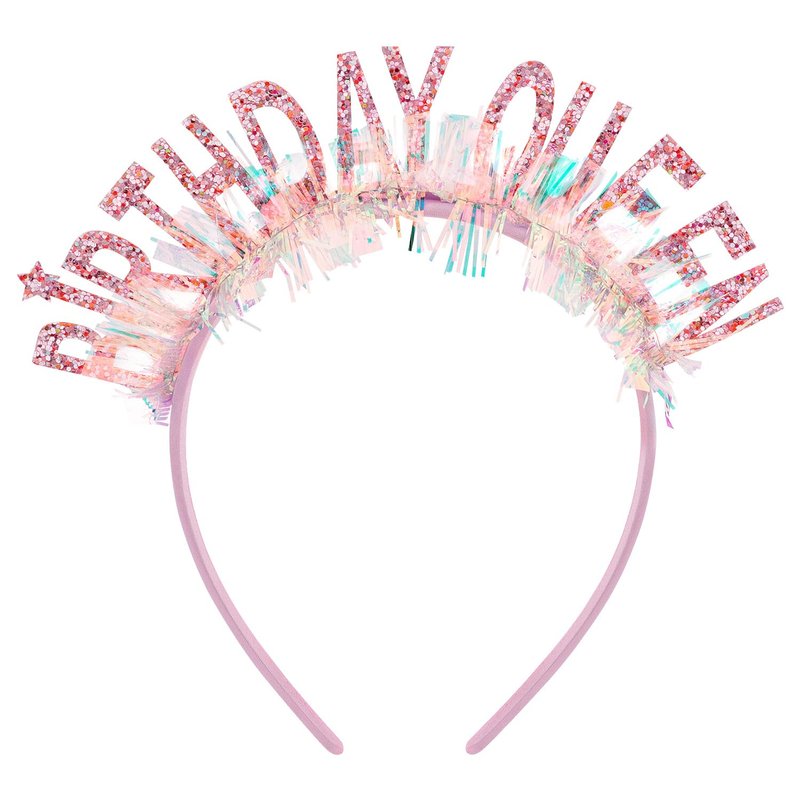 Aprince Birthday Headband Birthday Crown Birthday Tiara Pink Happy ...