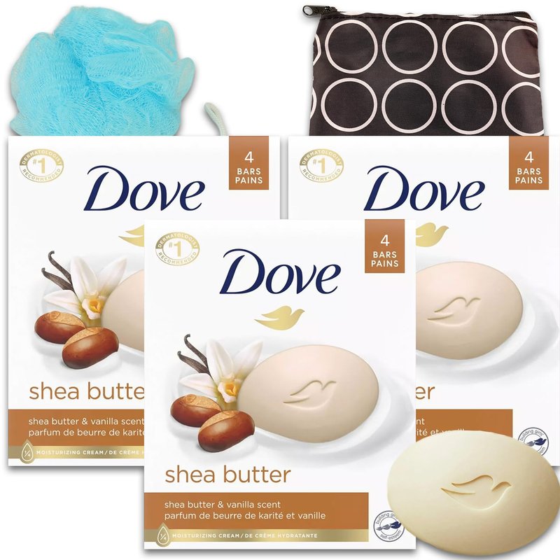 Dove Bar Soap Pack - Dove Bar Soap 12 Pack Bundle Shea Butter & Vanilla ...