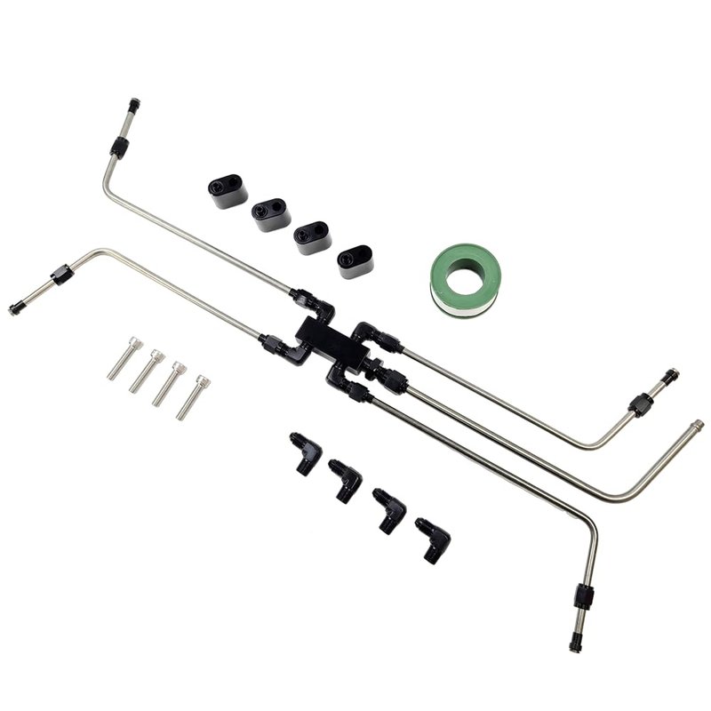 LS Coolant Crossover AN4 Steam Vent Kit LS 4 Port Stainless Steam Line ...