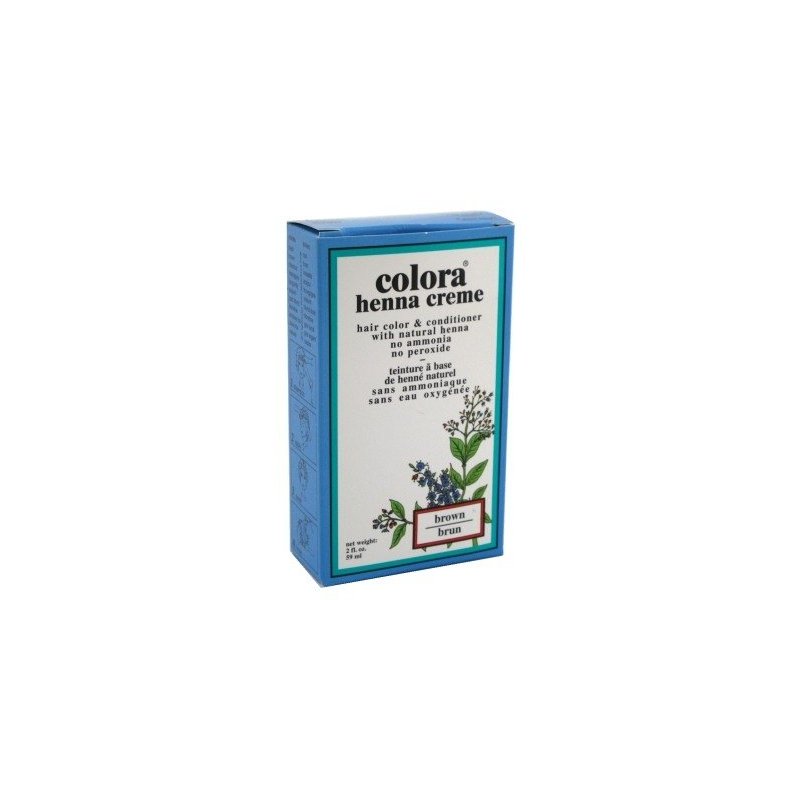 Colora Henna Creme Hair Color Brown 2 Ounce (59ml) (6 Pack) - Everymarket