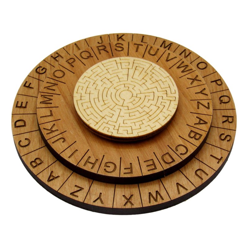 Labyrinth Cipher Wheel - Premium Escape Room Decoder Ring and Escape ...