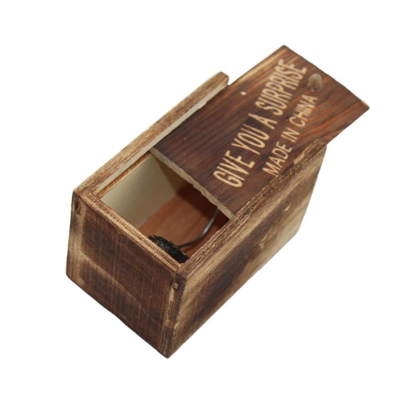 Box Practical Joke Toys halloween Spider Prankoy Prank wood toys prank ...