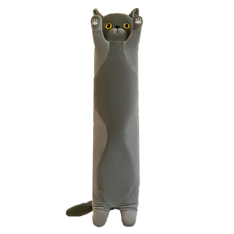 INSTITIZER Long Cat Plush Pillow Body Pillow, 19.6 Inch Cute Cat ...