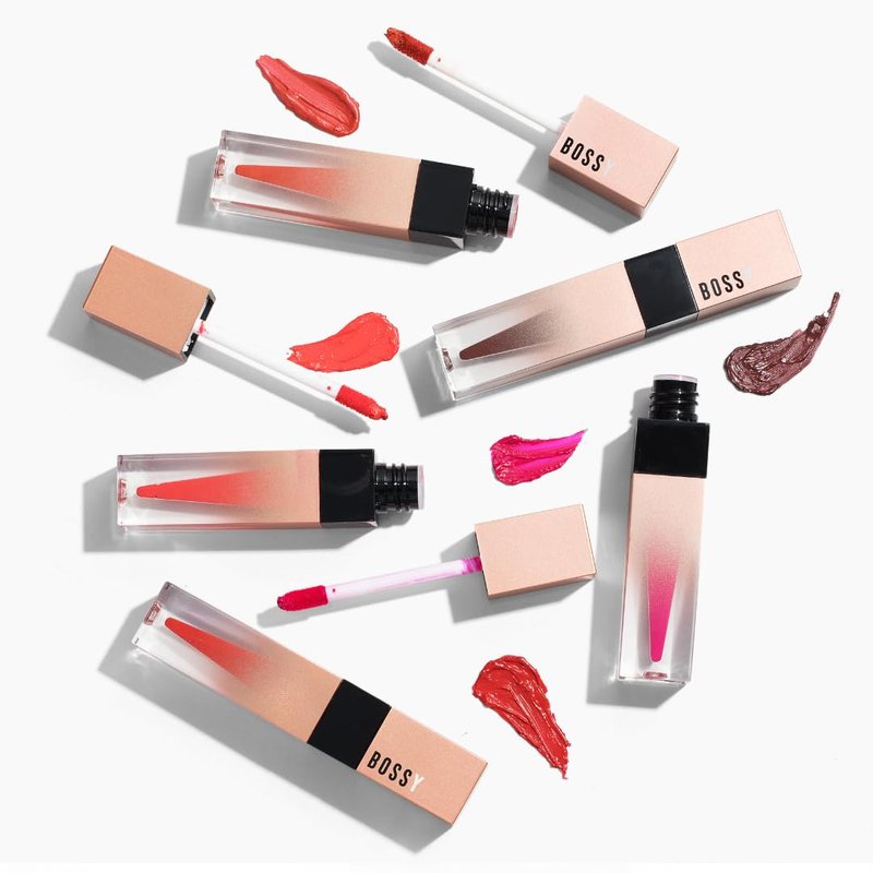 Bossy Cosmetics 5 Luxe Power Woman Essentials Liquid Lipstick Lip stain ...