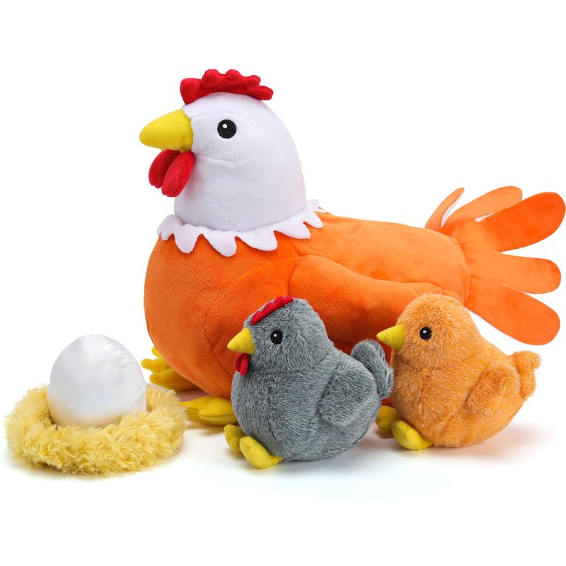 Chicken Stuffed Animal Chicken Plush Toys Mommy Farm Hen Plush with ...