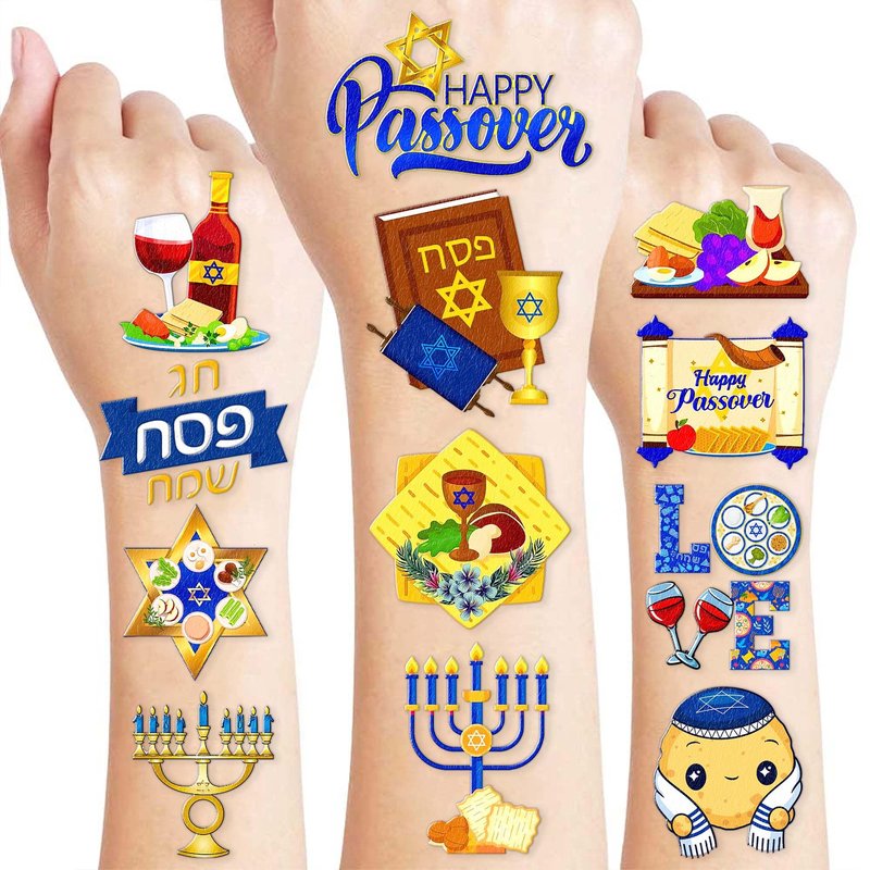 Generic Happy Passover Decorations Stickers Jewish Party Favors ...