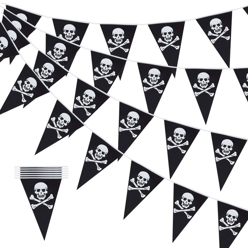 45Pcs Pirate Banner, Pirate Theme Party Decorations Supplies, Skull ...