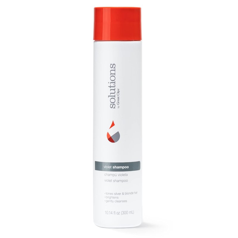 GREAT CLIPS Solutions Violet Shampoo, 10oz | Toning Shampoo Enhances ...