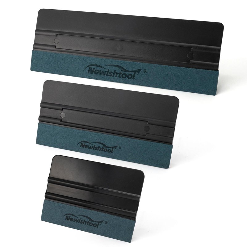 NEWISHTOOL 3 Pcs Vinyl Wrap Squeegee of Different Sizes, Felt Squeegee ...